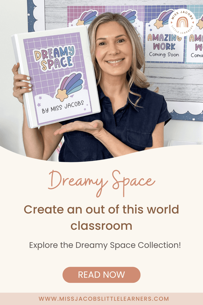 Story Behind the Dreamy Space-Themed Classroom Decor Bundle – Miss ...