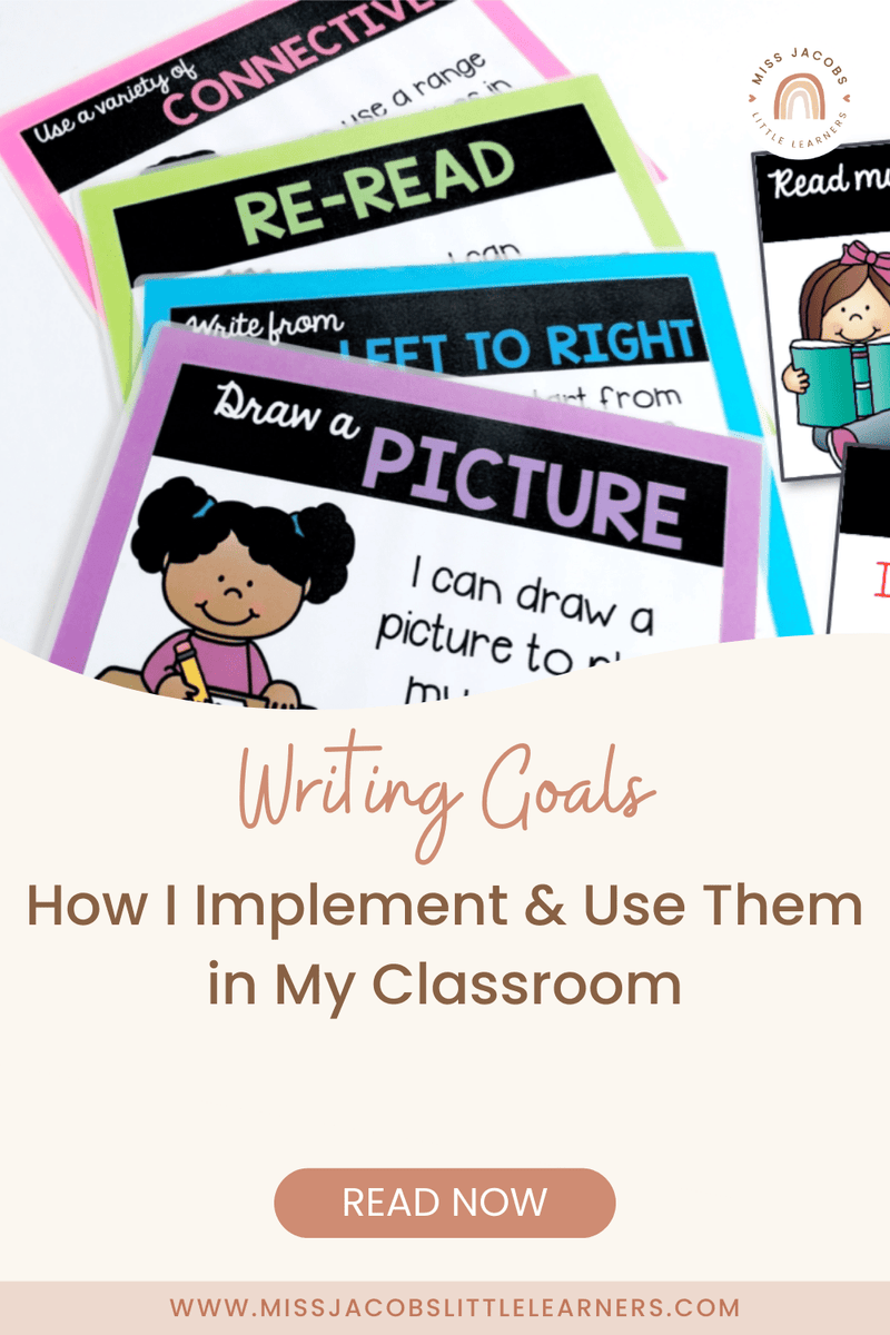 Writing Goals - How I implement and use them in my classroom! – Miss ...