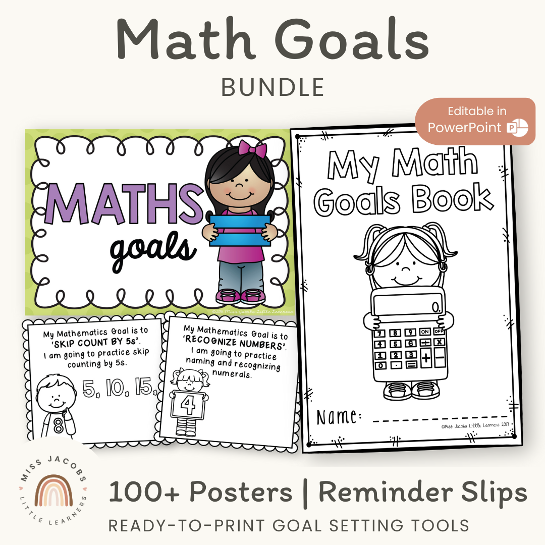 Math Goals Bundle – Miss Jacobs Little Learners