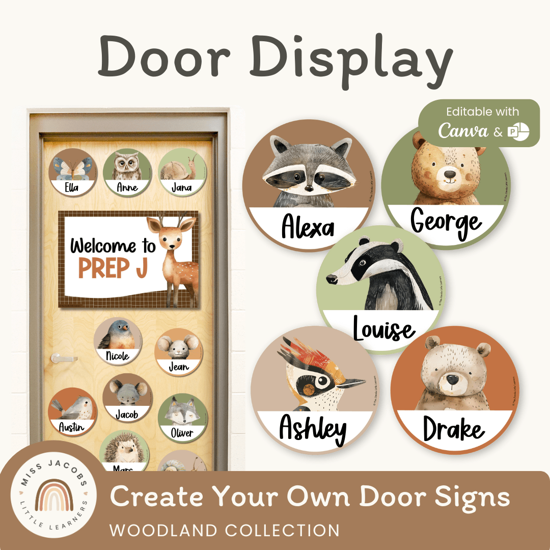Door Display - Woodland Theme Classroom Decor - Miss Jacobs – Miss ...