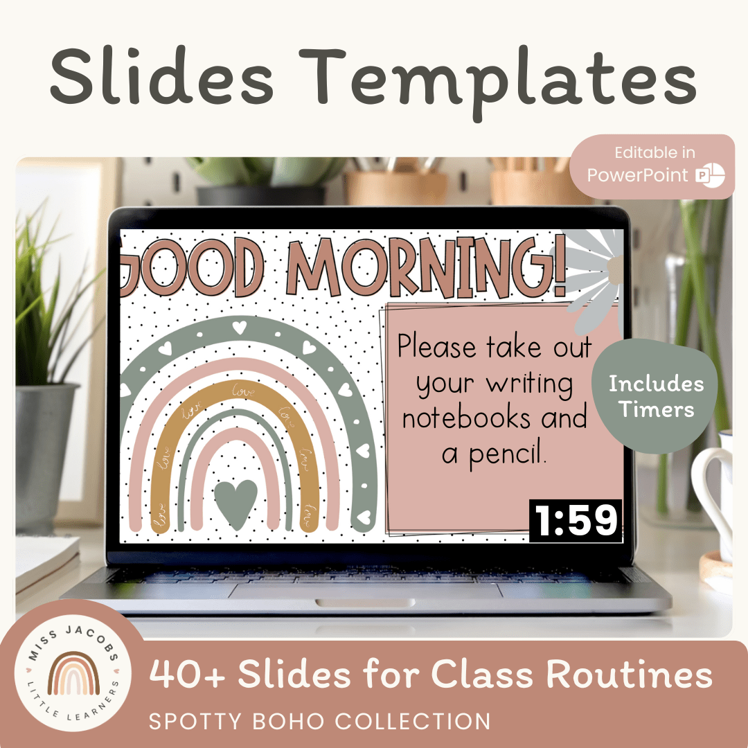 Google Morning Slides & PowerPoint Templates - Spotty Boho Theme – Miss ...