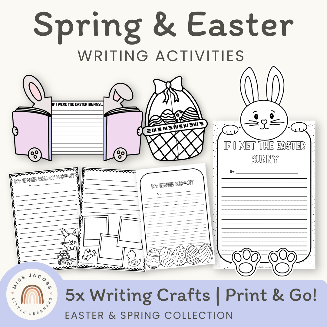 Spring & Easter Classroom Writing Templates Bundle - Miss Jacobs – Miss ...