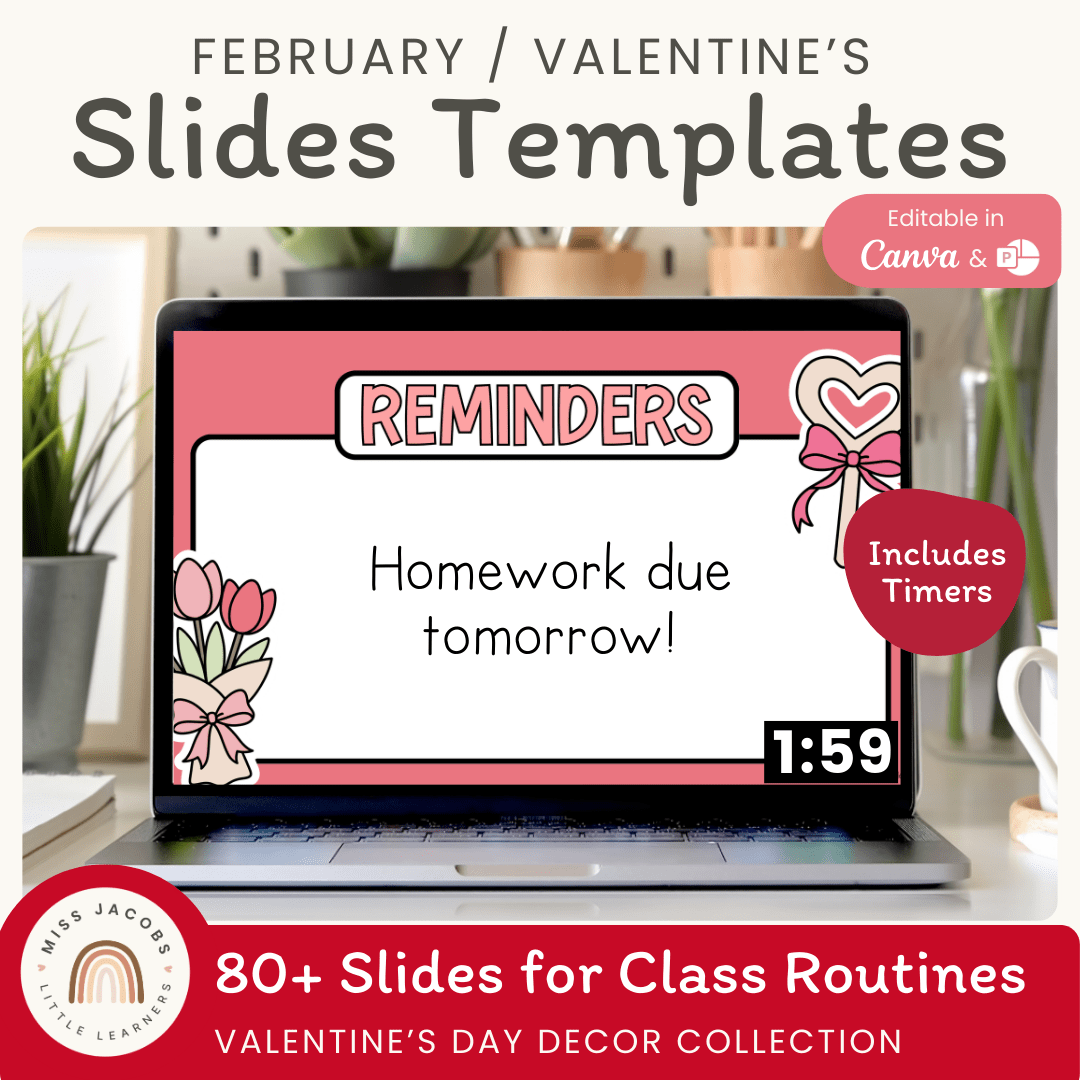 Valentine’s Day Morning Slides Templates - Miss Jacobs – Miss Jacobs ...