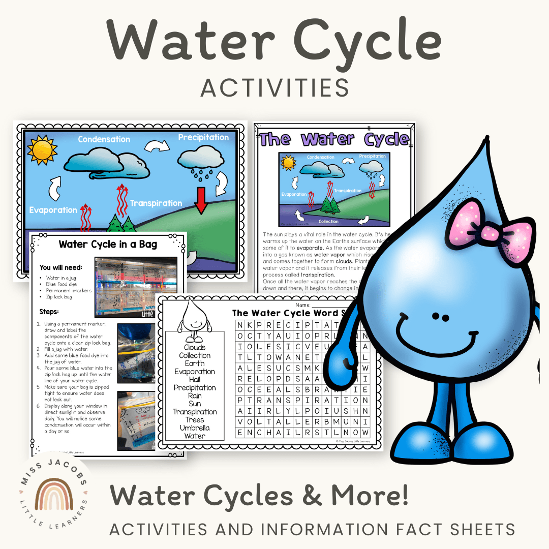 Water Cycle: A Non-Fiction Mini Unit – Miss Jacobs Little Learners