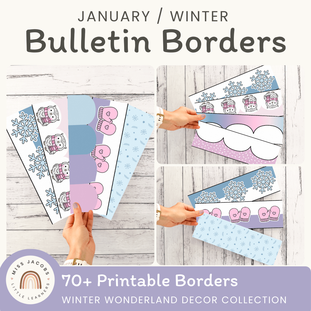 Winter Wonderland Bulletin Board Borders - Miss Jacobs – Miss Jacobs ...