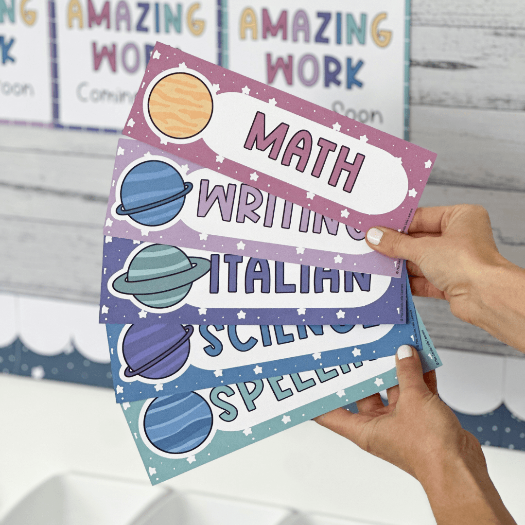 Dreamy Space Classroom Decor Collection - Miss Jacobs Little Learners ...