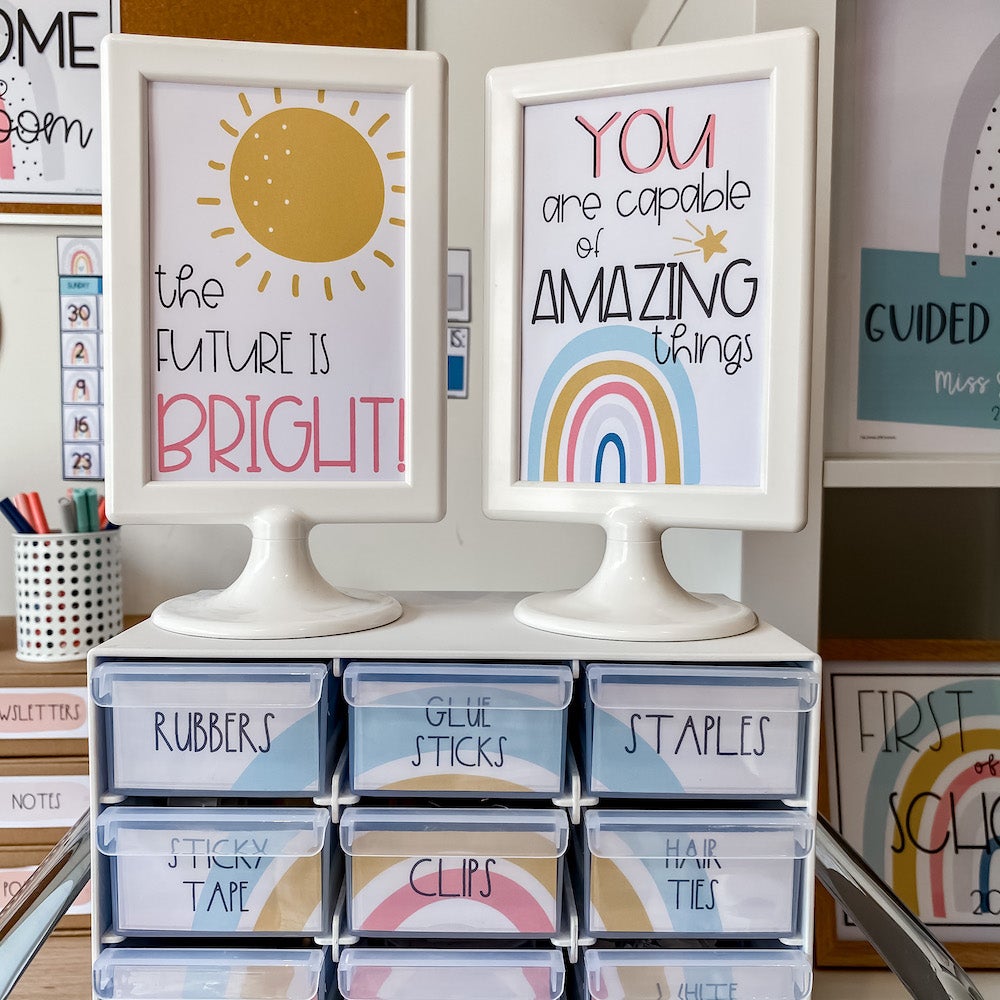Rainbow Calm Colors Classroom Collection - Miss Jacobs Little Learners ...
