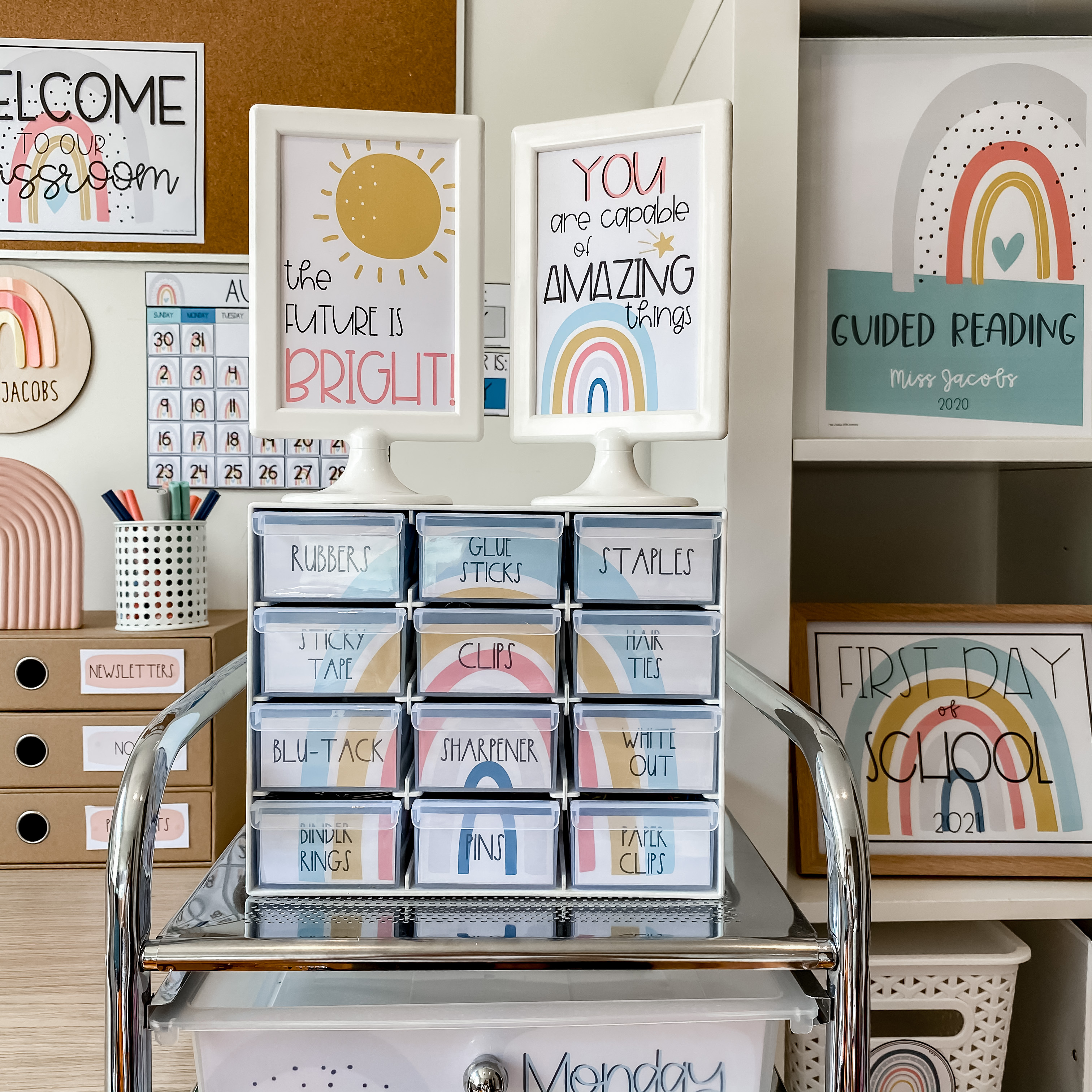 Rainbow Themed Classroom Decor - Miss Jacobs Little Learners