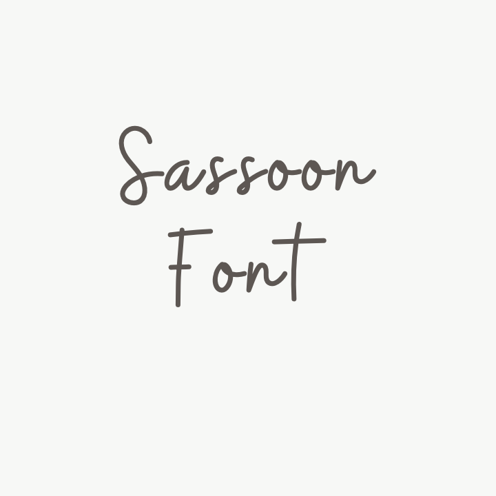 Sassoon Font - Miss Jacobs Little Learners