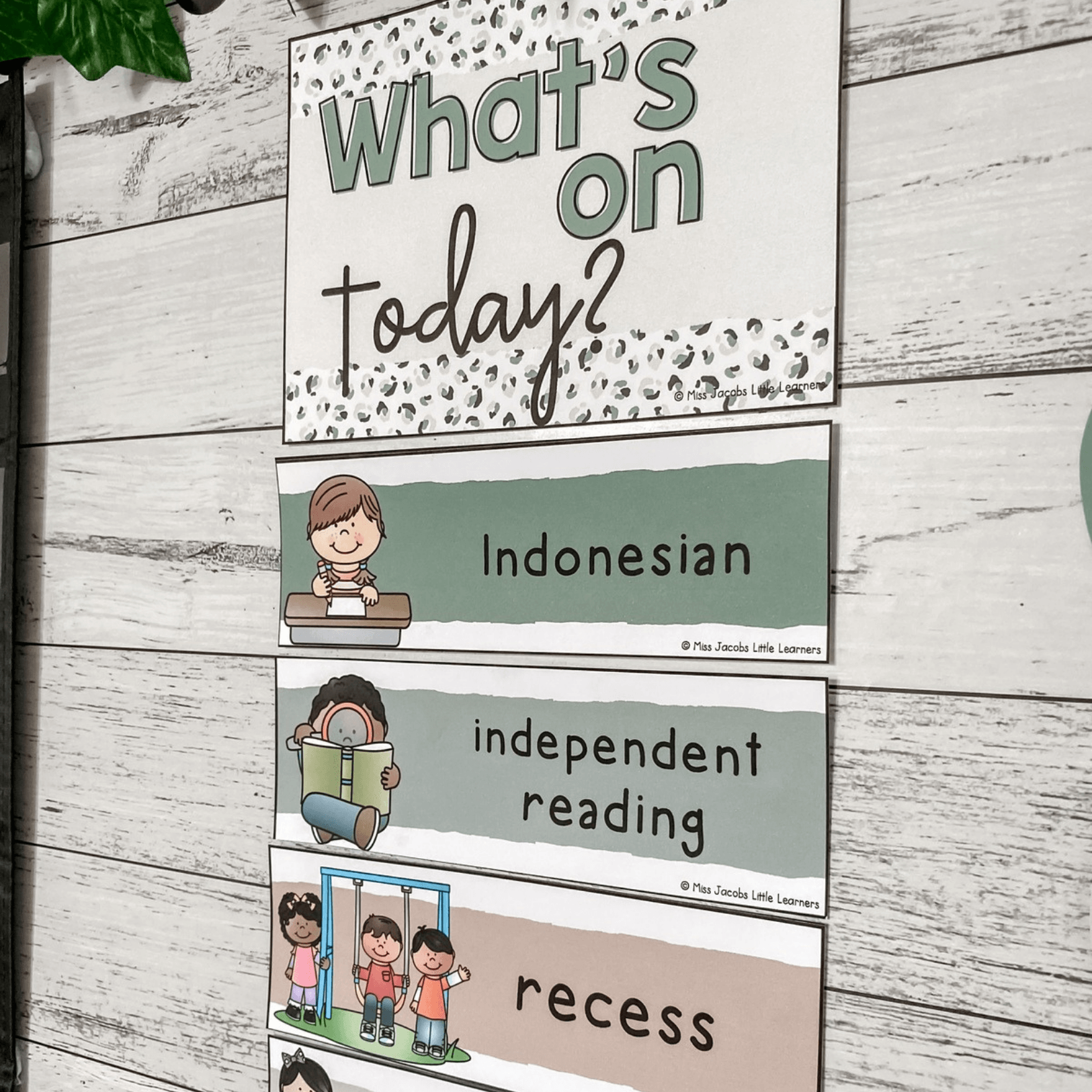 Visual Timetable Page 2 - Miss Jacobs Little Learners