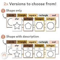 2D Shape Posters | Daisy Gingham Neutral Math