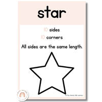 2D Shape Posters | Daisy Gingham Neutral Math