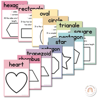 2D Shape Posters - Pastel Classroom Theme - Miss Jacobs - Default Title