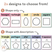 2D Shape Posters - Pastel Classroom Theme - Miss Jacobs - Default Title