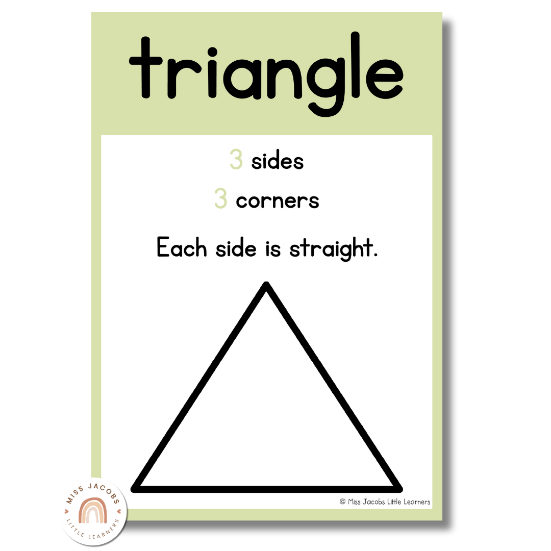 2D Shape Posters - Pastel Classroom Theme - Miss Jacobs - Default Title