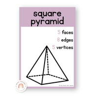 3D Shape Posters - Pastel Classroom Theme - Miss Jacobs