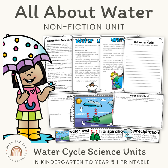 Water Thematic Unit - Printables, Worksheets & Activities - MJLL – Miss ...