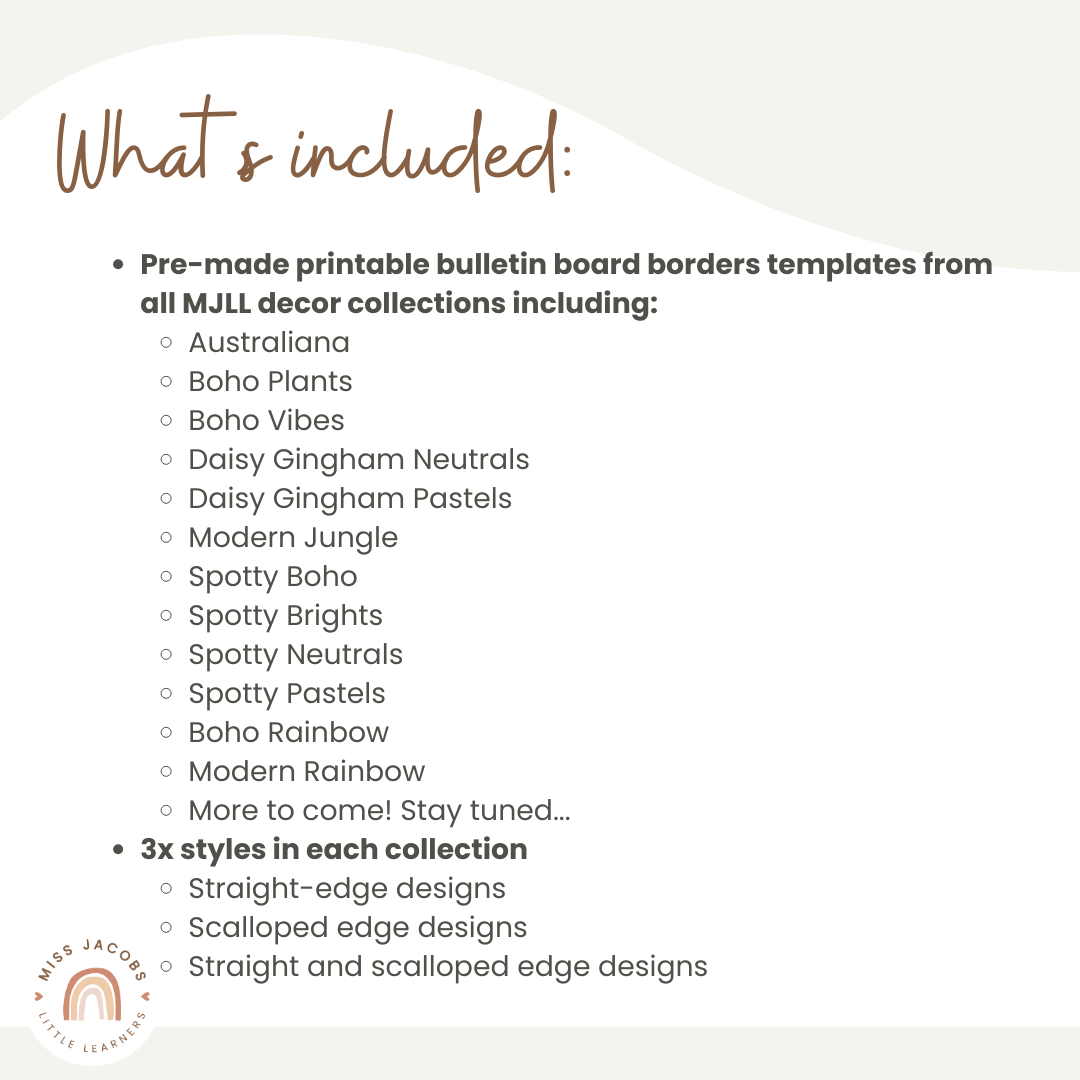 Bulletin Board Borders Mega Growing Bundle