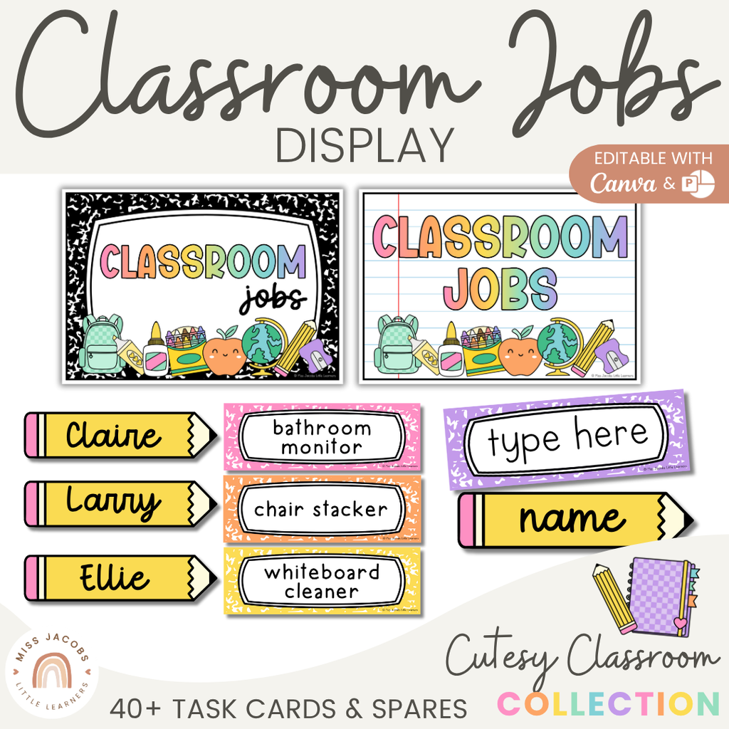 Classroom Jobs Charts Printables