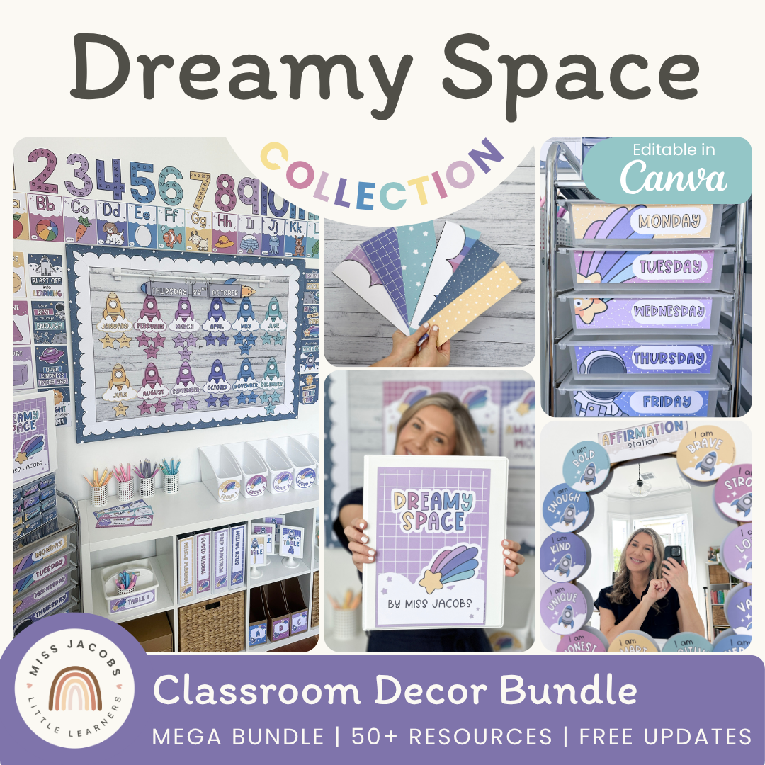 Dreamy Space Classroom Decor Collection - Miss Jacobs Little Learners