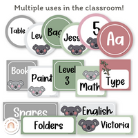 Koala Theme Classroom Essentials Decor Pack - Miss Jacobs