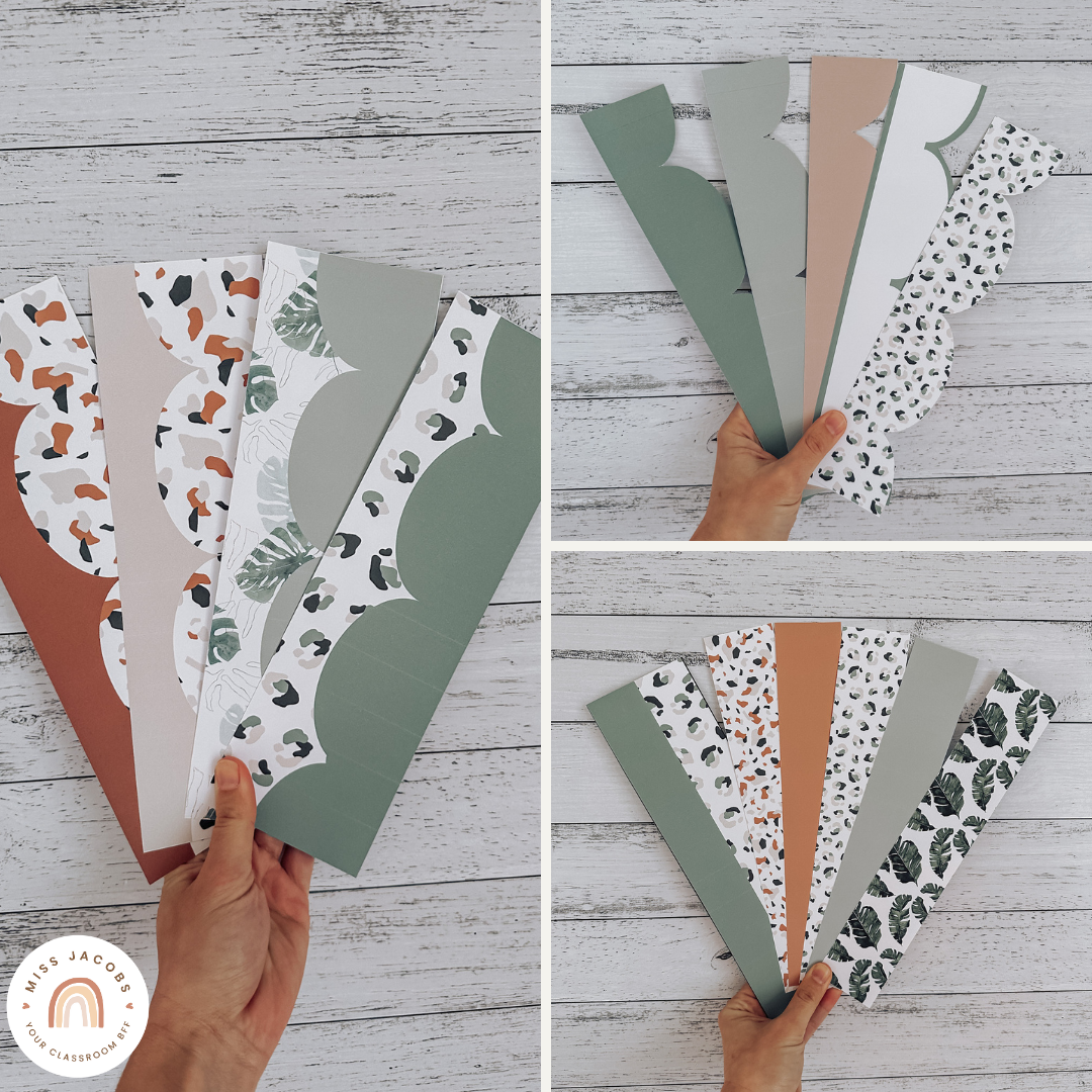 Bulletin Board Letters - Modern Jungle Classroom Decor