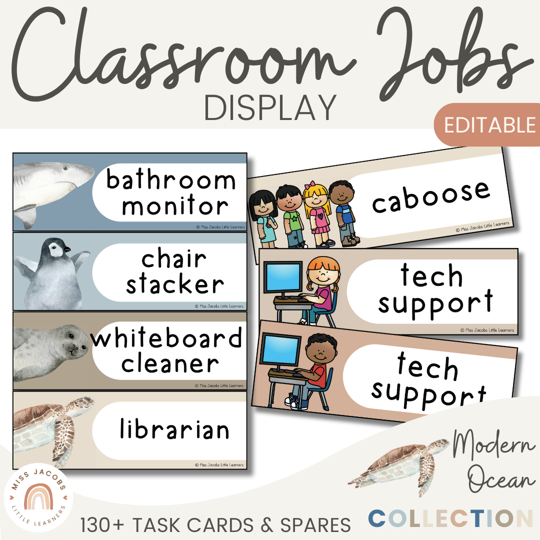 Classroom Jobs for Students - Miss Jacobs Little Learners