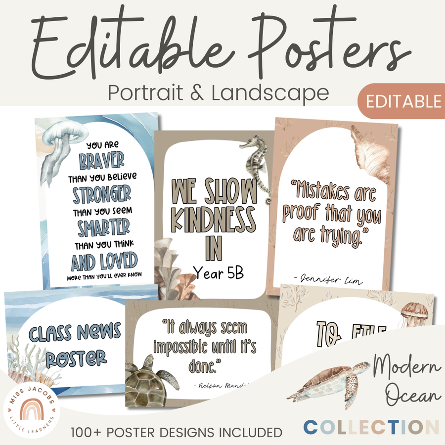 Editable Classroom Posters - Miss Jacobs Little Learners