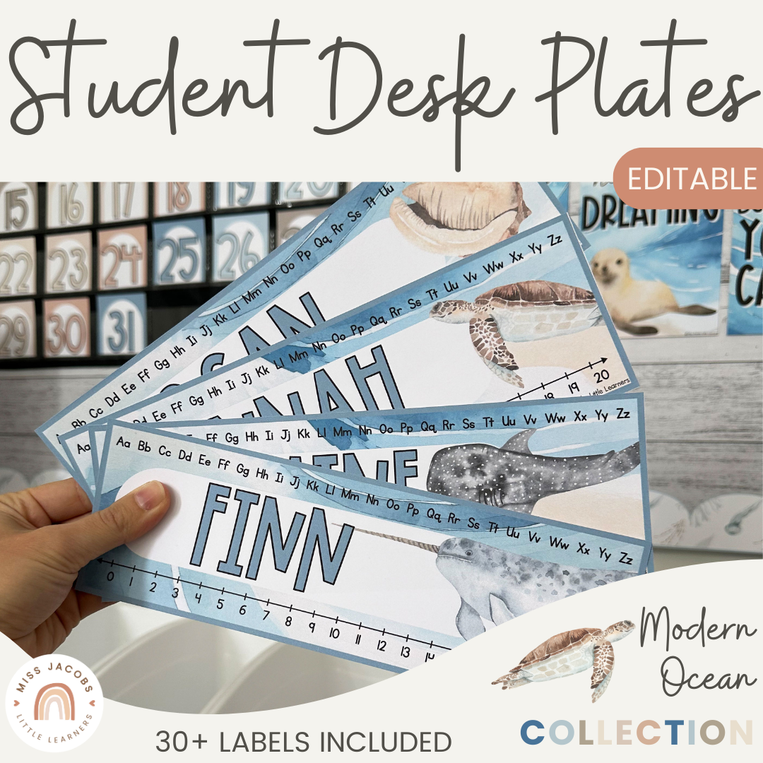 Modern Ocean Classroom Collection Page 5 - Miss Jacobs Little Learners