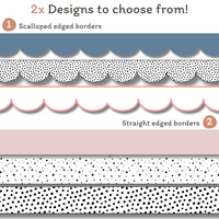 Bulletin Board Borders - Rainbow Calm Colors Decor