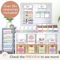 PASTELS Classroom Decor BUNDLE | Muted Rainbow Decor - Default Title ...
