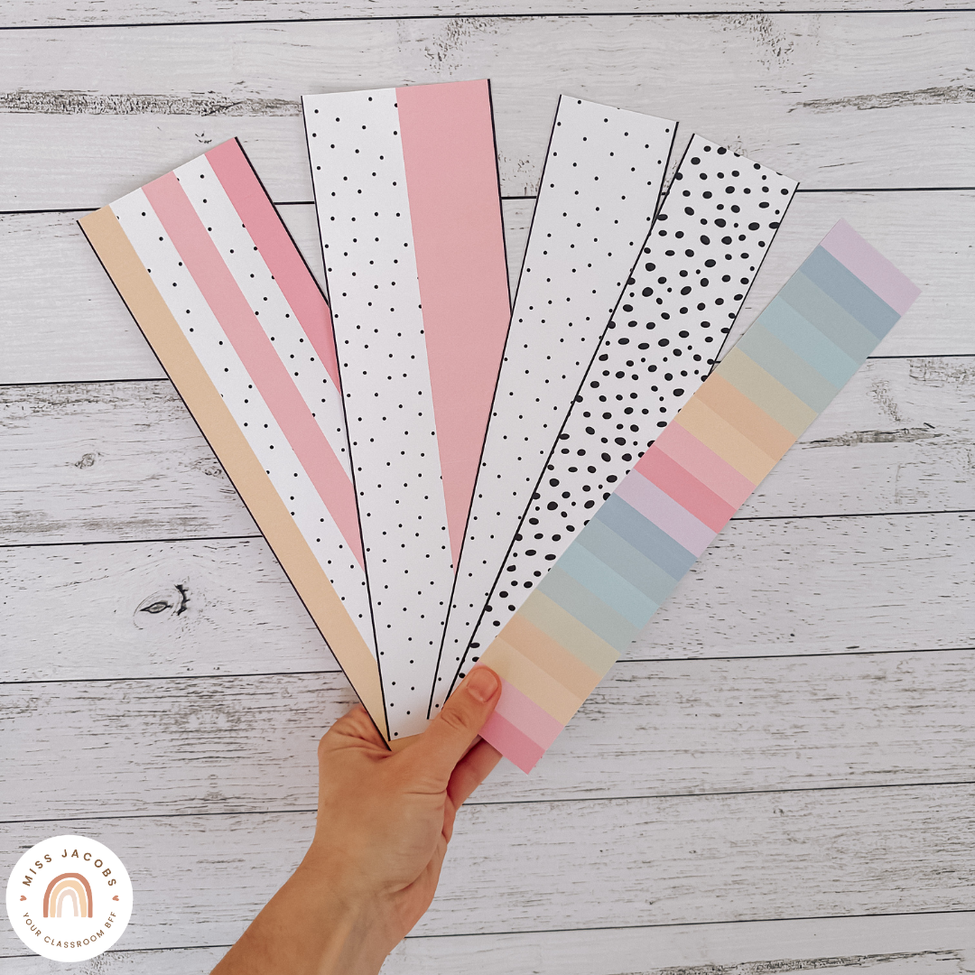 Bulletin Board Borders - Spotty Pastel Theme - Miss Jacobs