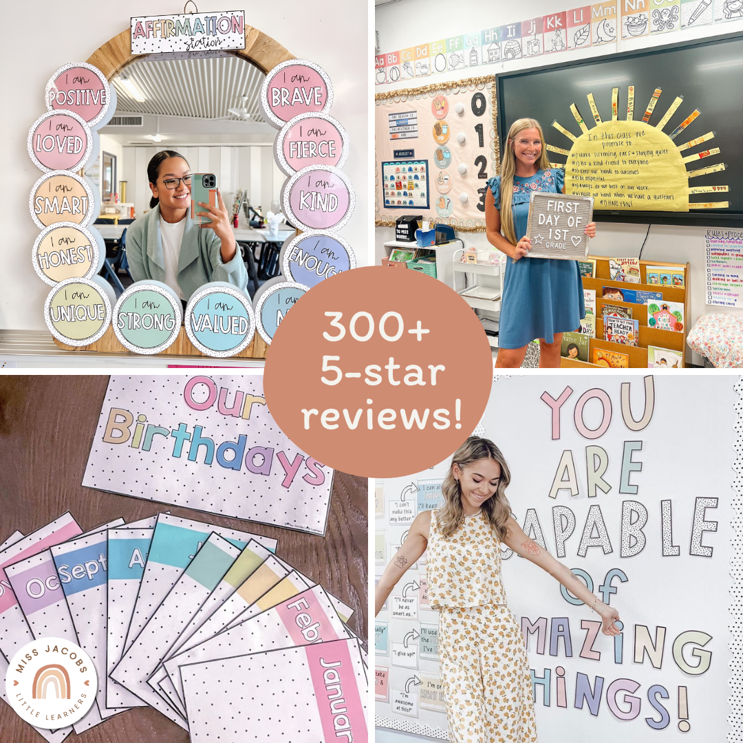 Spotty Pastels Classroom Decor Bundle | Muted Rainbow Theme | Editable ...