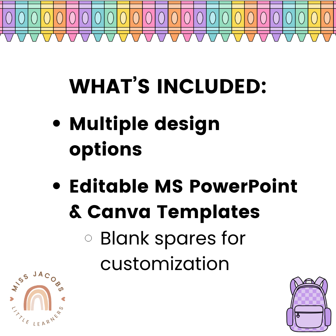 Sterilite Drawer Labels - Cutesy Classroom Theme - Miss Jacobs