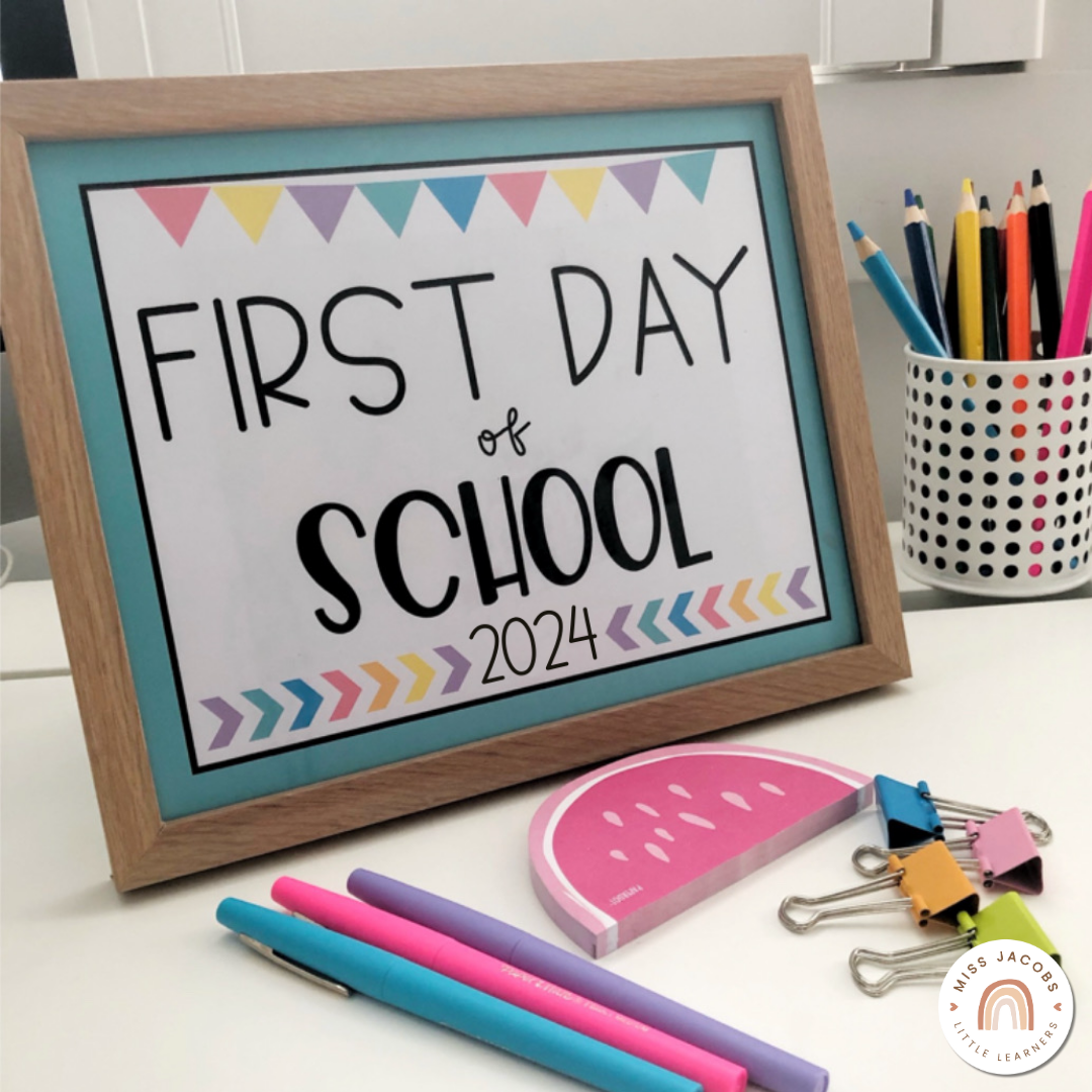 First Day of School Signs | Tropical Theme