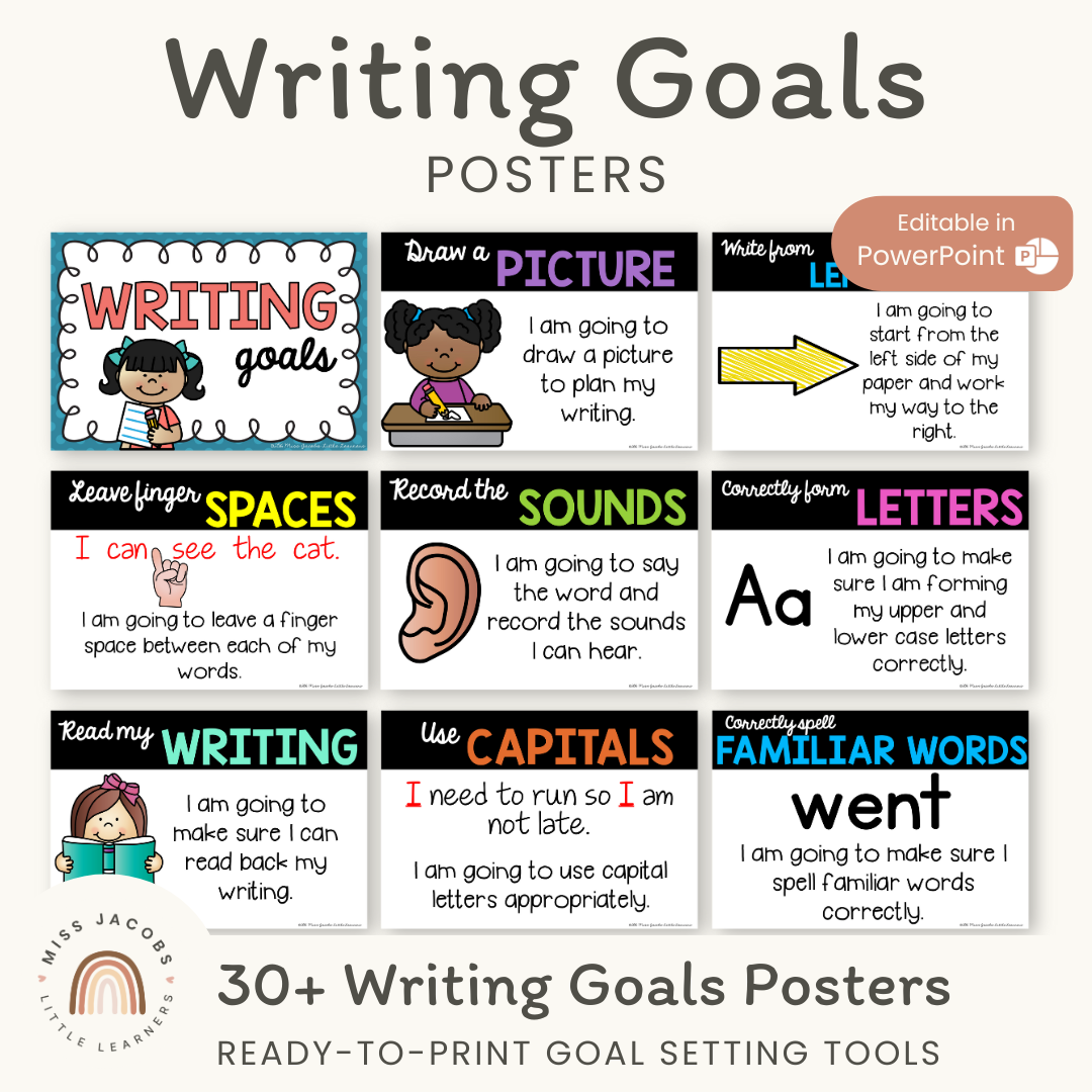 Writing Goal Posters