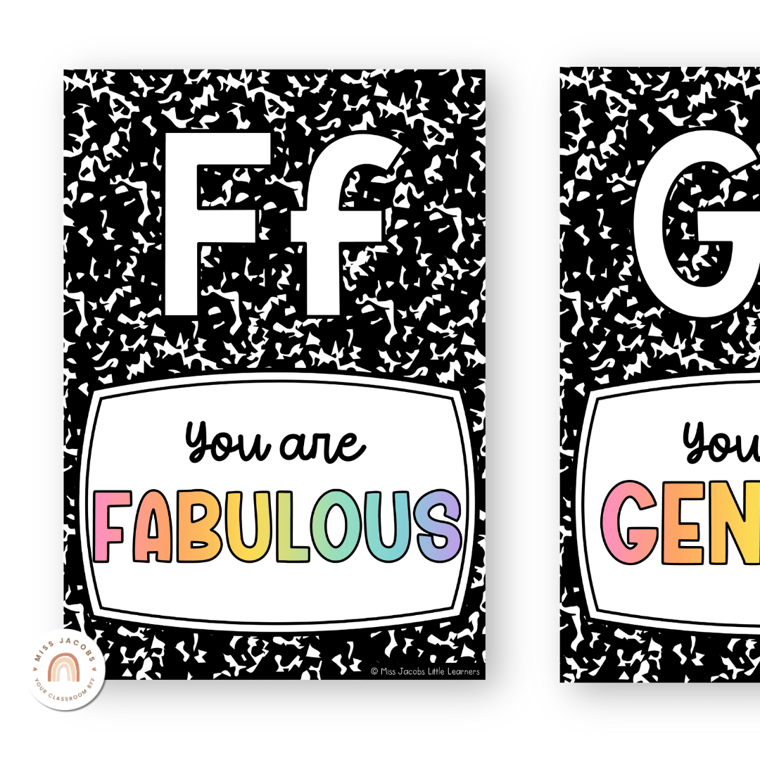 Affirmation Alphabet Posters – Miss Jacobs Little Learners