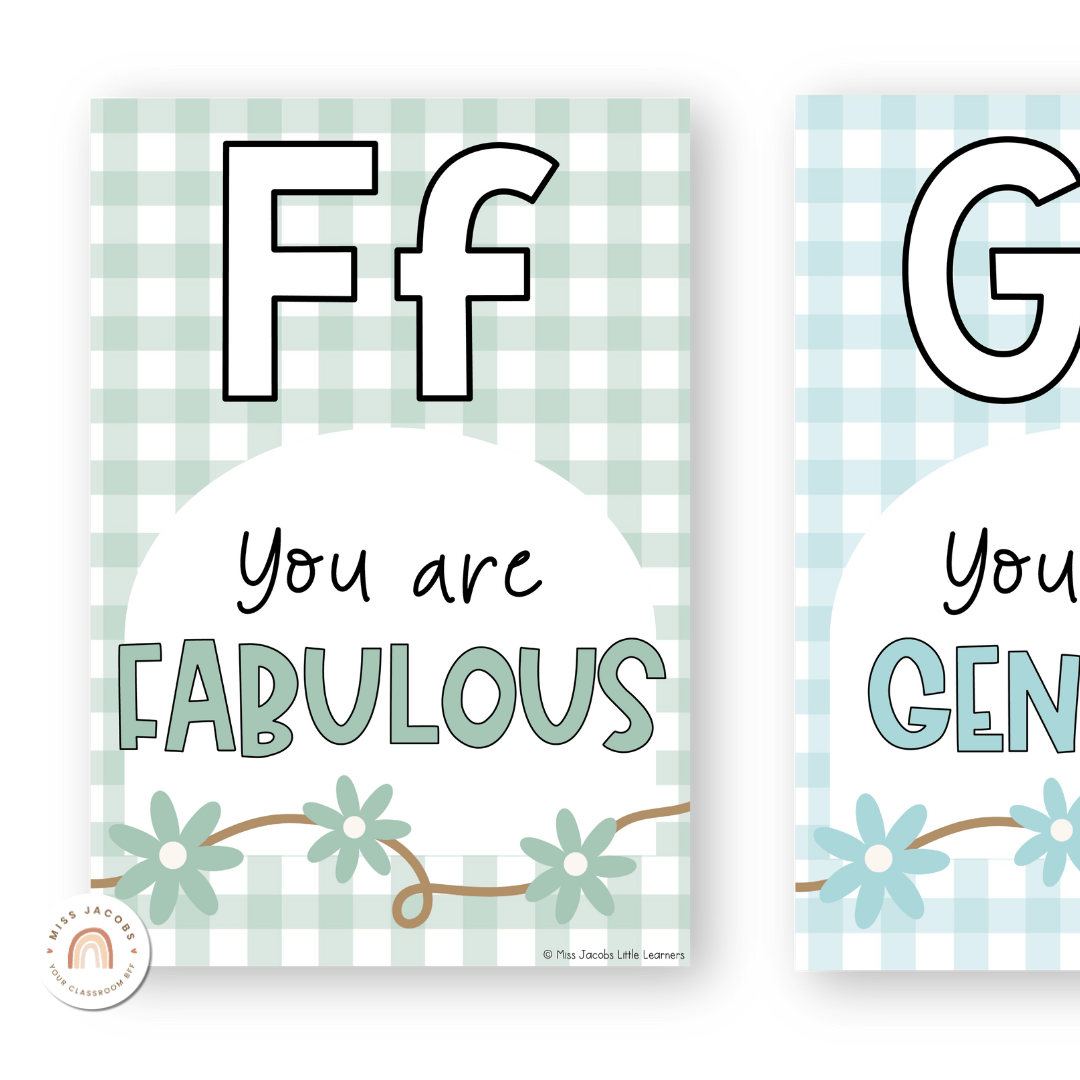 Daisy Gingham Pastels Classroom Collection - Miss Jacobs Page 2 - Miss ...