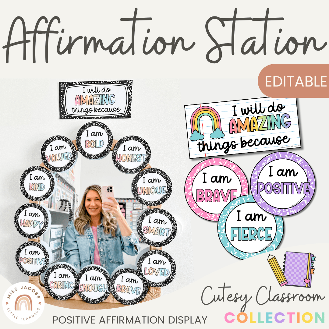 Affirmation Station - Cutesy Classroom Theme - Miss Jacobs - Default Title
