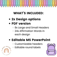 Affirmation Station - Cutesy Classroom Theme - Miss Jacobs - Default Title