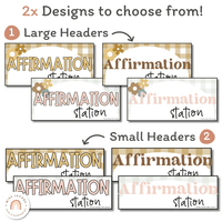 Affirmation Station | Daisy Gingham Neutrals - Miss Jacobs Little Learners