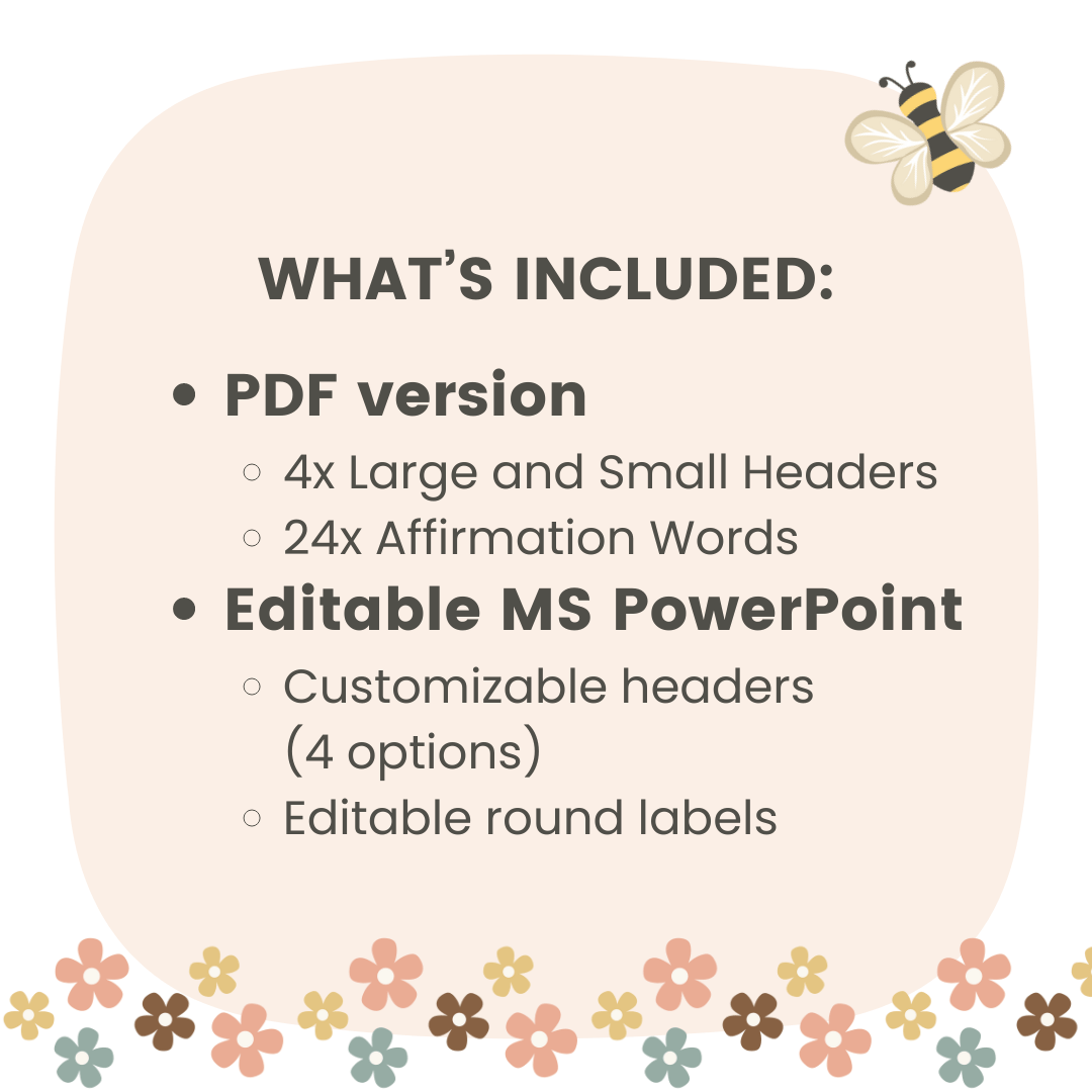 Affirmation Station | Daisy Gingham Neutrals - Miss Jacobs Little Learners