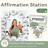 Affirmation Station - Modern Botanical Theme - Miss Jacobs – Miss ...