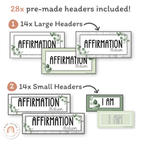Affirmation Station - Modern Botanical Theme - Miss Jacobs – Miss ...