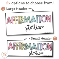 Affirmation Station PASTELS | Positive Affirmations Mirror Display