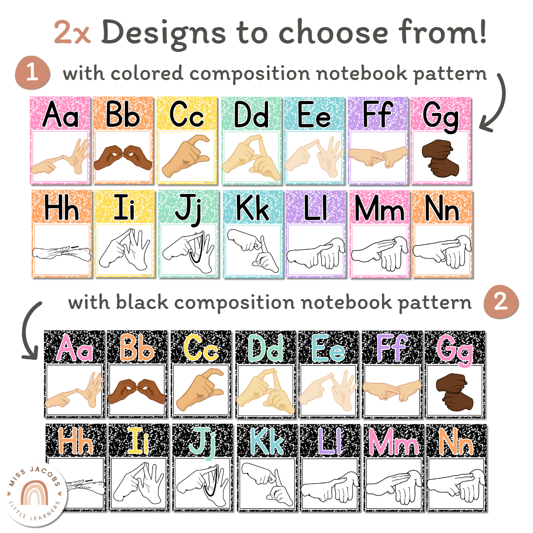 Alphabet Posters Bundle - Cutesy Classroom Theme - Miss Jacobs