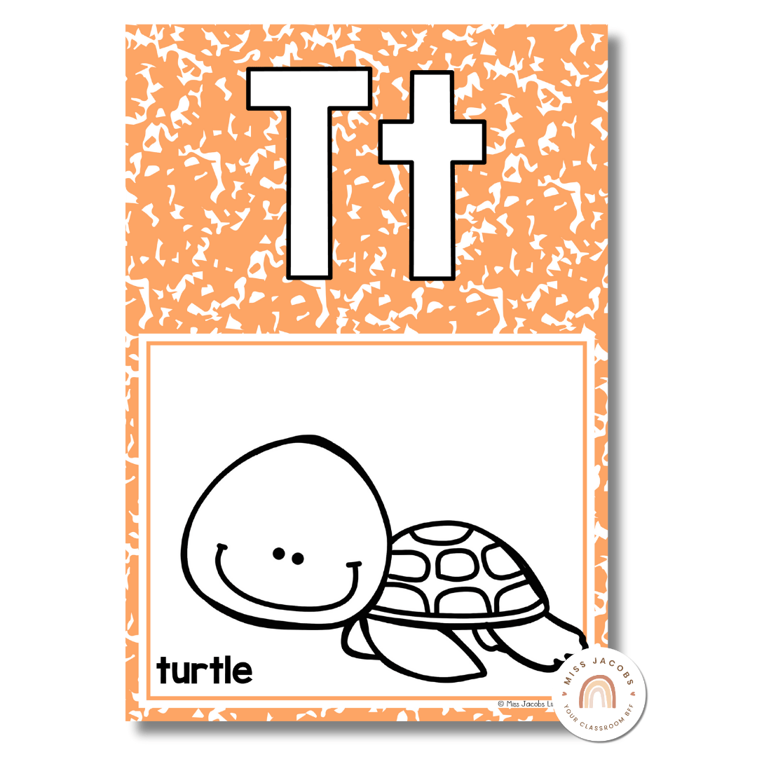 Alphabet Posters Bundle - Cutesy Classroom Theme - Miss Jacobs