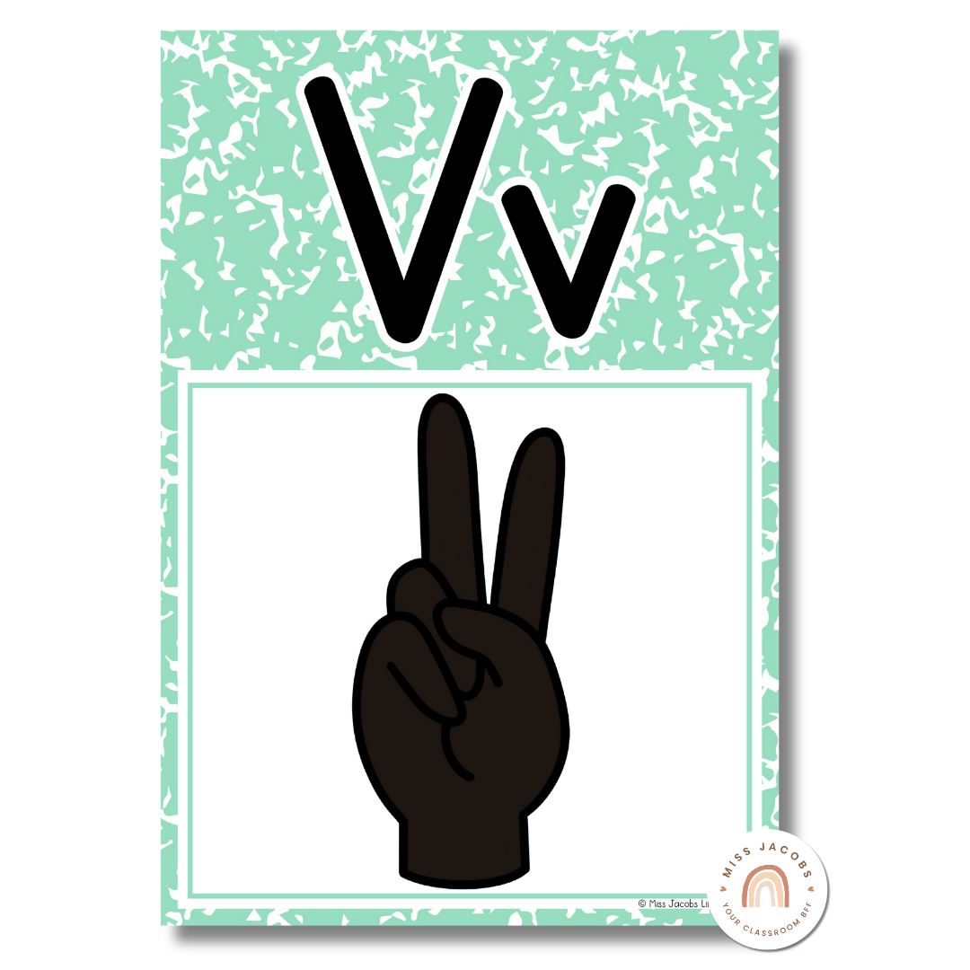 Alphabet Posters Bundle - Cutesy Classroom Theme - Miss Jacobs