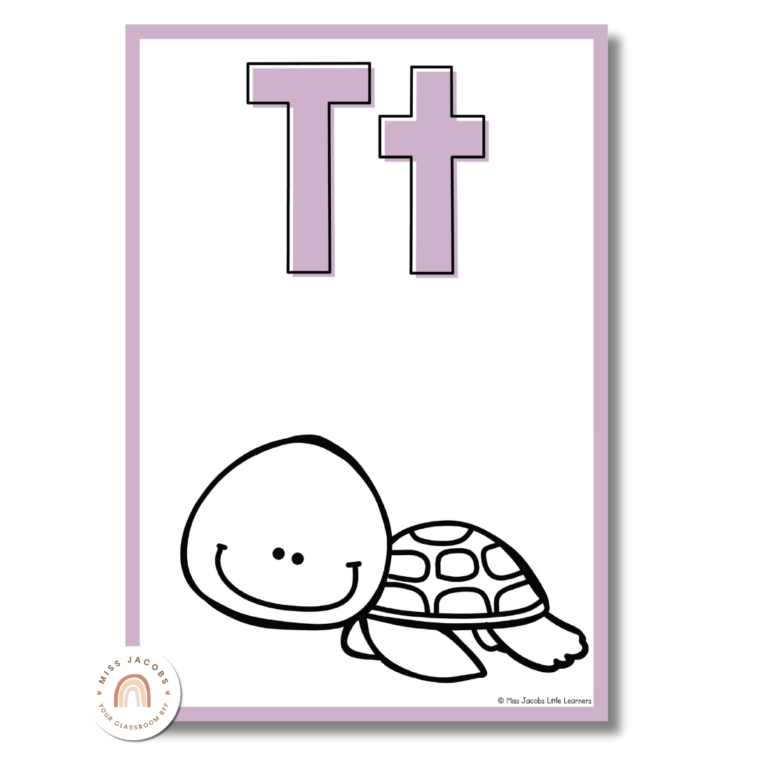 Alphabet Posters Bundle - Simply Pastel Classroom Theme - Miss Jacobs