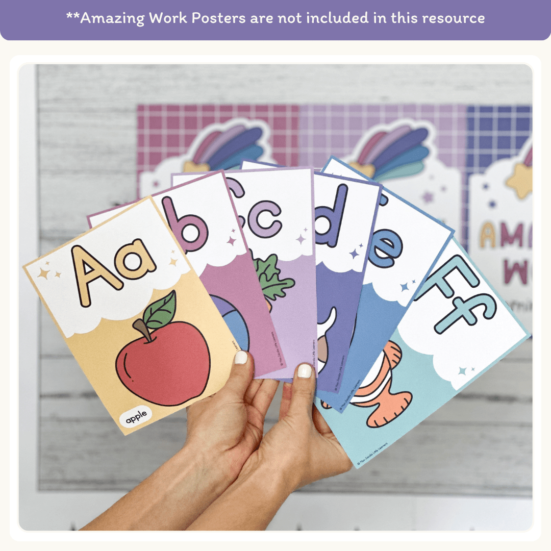 Alphabet Posters - Dreamy Space Classroom Decor - Miss Jacobs
